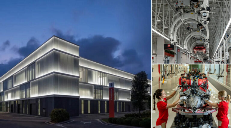 Nella sua maggiore espansione, Ferrari inaugura una unità di produzione ...