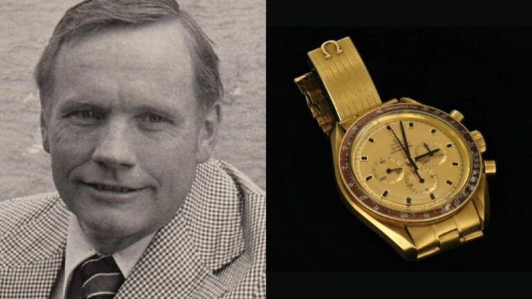 Omega Speedmaster in Gold Belonging to Neil Armstrong, Who Didn’t Even ...